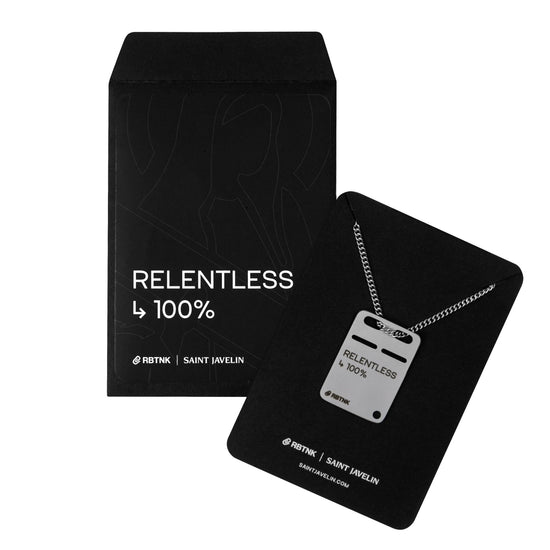 RELENTLESS Steel Tag – Saint Javelin