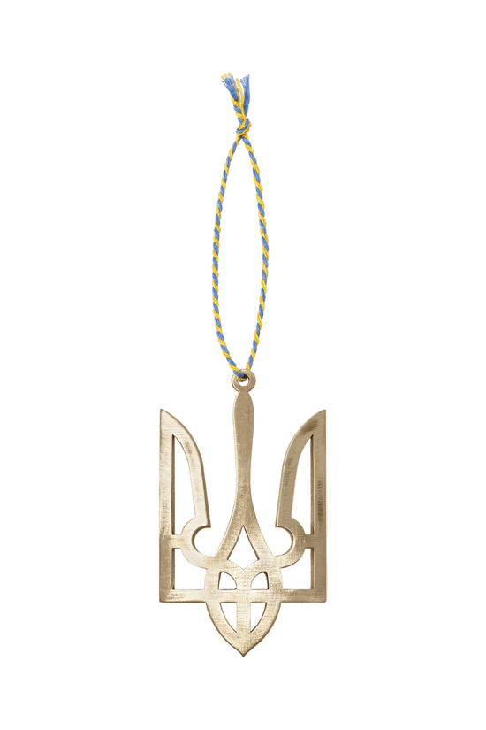 Tryzub Holiday Ornament - Recycled Artillery Shells – Saint Javelin